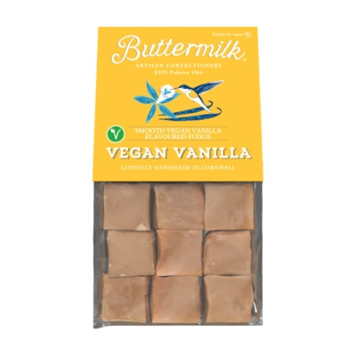 Buttermilk Smooth Vanilla Flavoured Plant powered Fudge Grab Bag 175g ...